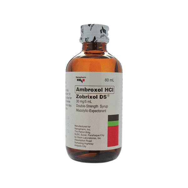 ZOBRIXOL DS Ambroxol Hydrochloride 30mg / 5mL Syrup 60mL price in the ...